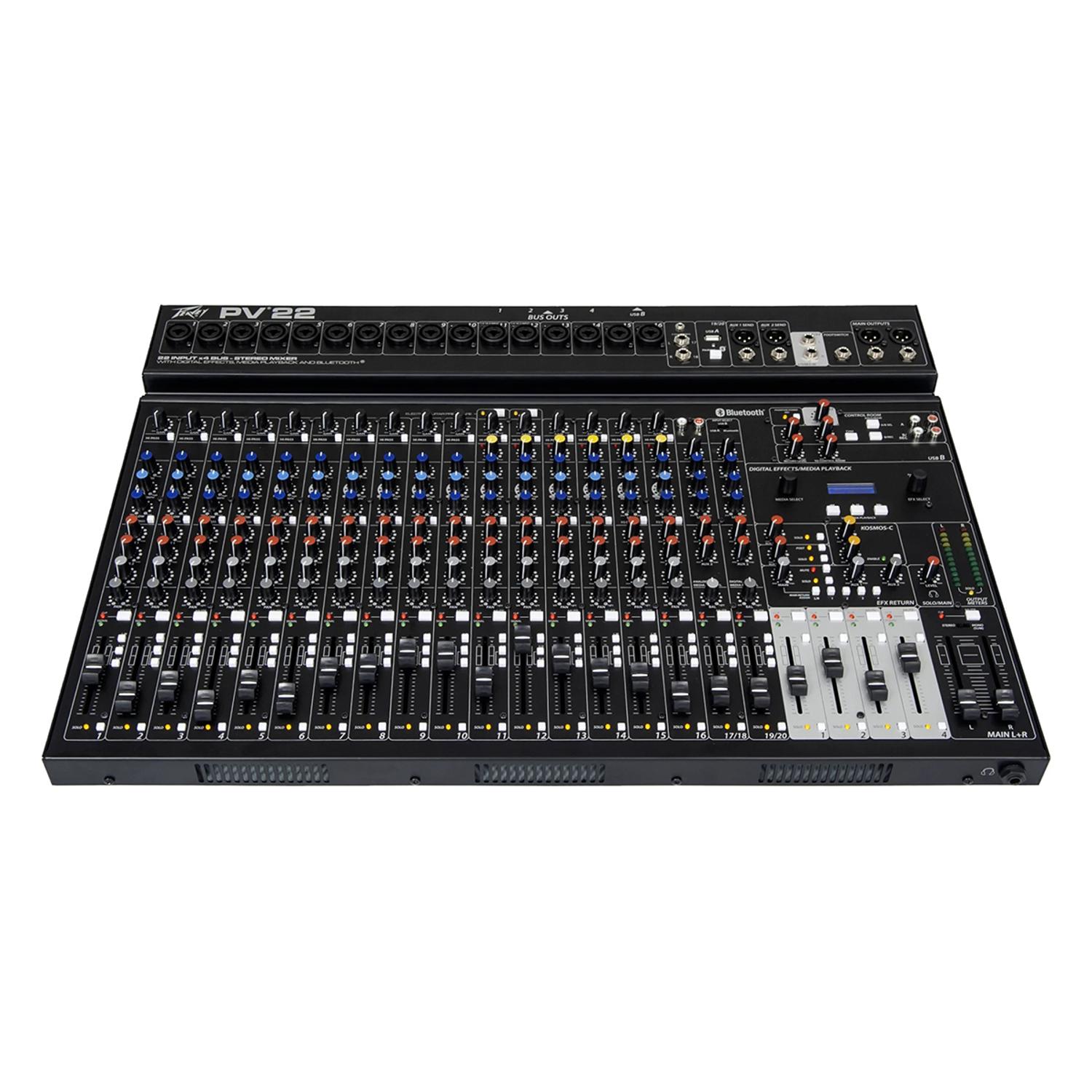 Peavey PV 22 mengpaneel 22-kanaals Mengpaneel - DJLicht.nl
